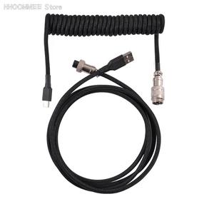 Jual PH 1.5m Mechanical Keyboard Coiled Cable Wire Type C Custom Usb ...