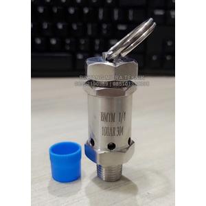 Jual ADJUSTABLE PRESSURE RELIEF SAFETY VALVE SS304 1/4" BSP (6 - 10 BA ...