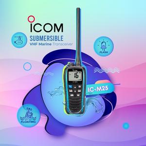 Jual Icom Ic-M25 Ht Marine Vhf Ori Baru Garansi 1 Thn Icm25 M25 Water ...