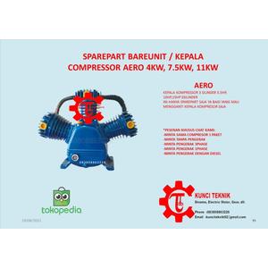 Jual NEW Kompresor Angin 5hp Air Compressor Bare Unit Kepala Kompresor ...