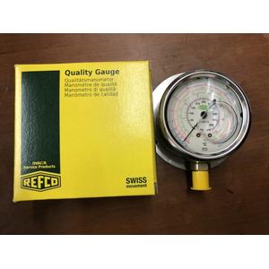 Jual Pressure Gauge Refco with Oil | Meteran Refco Low Pressure MR-206 Best - Kota Surabaya ...