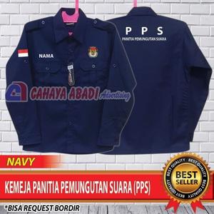 Jual Kemeja PPS KPU Seragam PPS KPU Baju PPS KPU - Navy, S - Kab ...