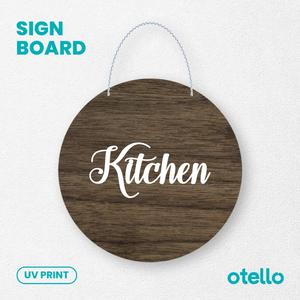 Jual kitchen signage kayu wooden papan nama ruangan gantung sign board ...