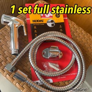 Jual JET SHOWER SET TOILET WASHER BIDET KLOSET WC TOILET HITAM CROOM ...
