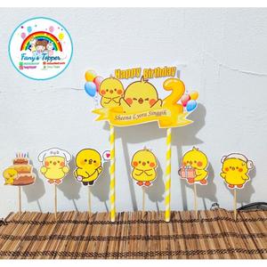 Jual Topper Bebek kartun topper happy birthday topper ulang tahun ...