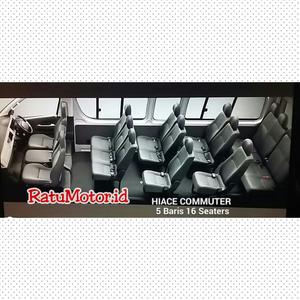 Jual New Karpet Karet Set Hiace COMMUTER 5 Baris Model Jahit Hitam (8 ...