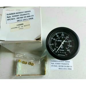Jual DATCON 103686 MPU TACHOMETER 12V 0-4000 RPM COMPLETE HOUR METER ...