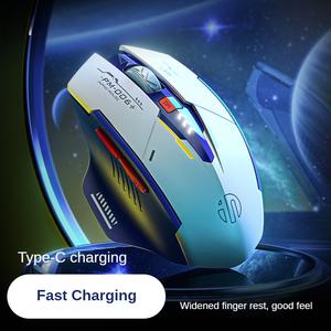 Jual M6P Ergonomic Gaming Wireless Mouse Led Light Mouse Gamer Mice Lu ...