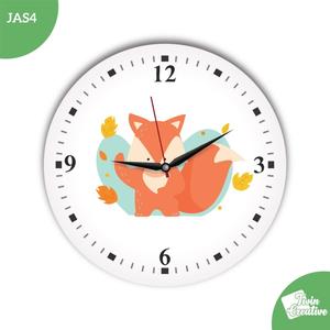 Jual jam dinding rumah minimalis modern kayu mdf cute animal - Jakarta ...