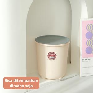 Jual [BAGUS] - Tempat Sampah Bulat Portable Trash Bin Minimalis Tong ...