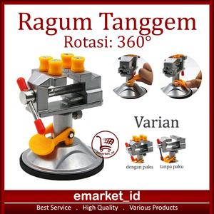 Jual Ragum Tanggem Suction Cup Rotasi 360 AH09 / Clamp Klem Bench Vise ...
