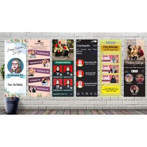 Jual Cetak paket spanduk x banner dan y banner + tiang wisuda wedding ...