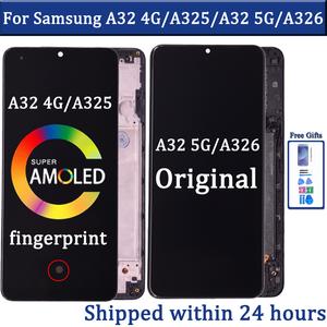 Jual AN AMOLED For Samsung Galaxy A32 4G LCD A325 SMA325M Display Touch ...