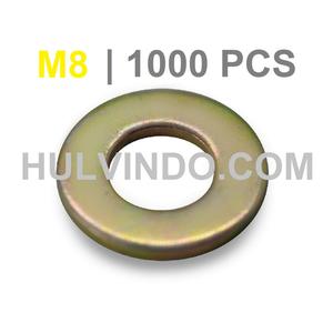 Jual NEW RING PLAT / WASHER PLAT KUNING M8 ISI 1000PCS - Jakarta Pusat ...