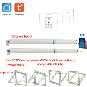 Jual 500mm 600mm Smart WIFI Tuya Automatic Skylight Electric Screw ...