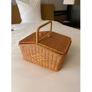 Jual Keranjang Rotan Mahogany keranjang multifungsi rattan picnic ...