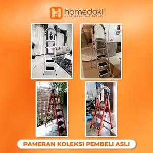 Jual Homedoki Tangga Rumah Lipat Tangga Besi Lipat 3/4 Step Household ...
