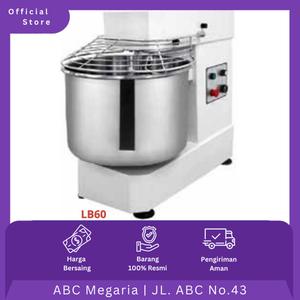 Jual Getra Spiral Dough Mixer Adonan Roti LB60 / LB-60 Cap. 60L Adonan ...