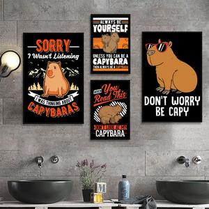 Jual JB Capybara Animals Poster Classic Vintage Posters HD Quality Wall ...