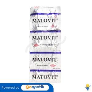 Jual MATOVIT STRIP ISI 10 TABLET - Kab. Sidoarjo - Apotek Cellina ...