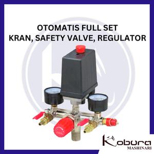 Jual Otomatis Kompresor Set .Kran & Safety Valve & Regulator & Man ...