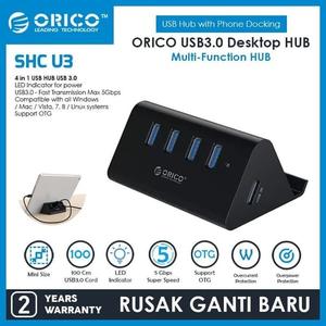Promo ORICO 4 Port USB 3.0 HUB High Speed Stand with Phone & Tablet ...
