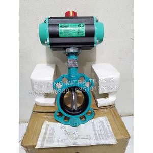 Jual BUTTERFLY VALVE HEATON 3" WITH PNEUMATIC ACTUATOR FELLBACH DA Best ...