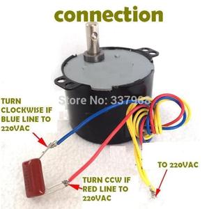 Jual PTC 50KTYZ AC220V 30RPM Low Speed High Torque Synchronous Motor ...