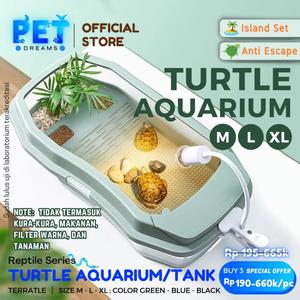 Jual TURTLE TANK TEMPAT KANDANG BAK AQUARIUM AKUARIUM KURA KURA AIR ...