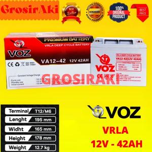 Jual 12V 42AH VOZ MF AKI PANEL SURYA BTS TOWER PABX SOLAR PANEL - Kab ...