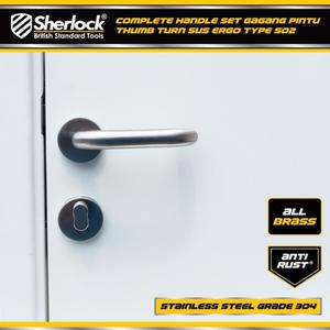 Jual Complete Handle Set Gagang Pintu Kunci ThumbTurn Ergo SUS 304 Type S02 - Jakarta Timur ...
