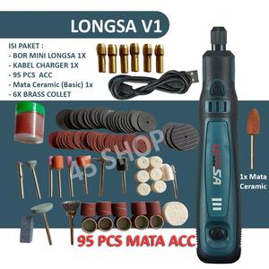Jual BOR MINI GRINDER SET CORDLESS 3.6V MINI DRILL TUNER 95 AKSESORIS 3 ...