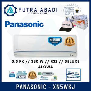 Jual AC SPLIT PANASONIC 1/2 PK 1/2PK R32 ALOWA DELUXE NON INVERTER ...