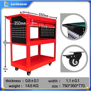 Jual [DENGAN LACI] TROLI BENGKEL RAK 3 SUSUN PERKAKAS TROLLY TROLLEY ...