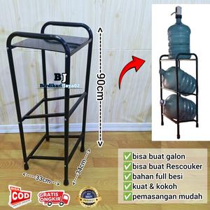 Jual Rak Galon Air Aqua 3 Susun / Rak Dispenser / Rak Serbaguna Kuat ...