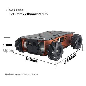 Jual 25Kg Load Rc Tank Metal Mecanum Wheel Robot Car For Arduino Robot ...