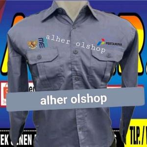 Jual BIG SIZE KEMEJA PERTAMINA BAJU PERTAMINA SERAGAM PERTAMINA KEMEJA ...