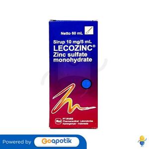 Jual LECOZINC 10 MG/5 ML SYRUP 60 ML - Kota Bekasi - Apotek 3 Sekawan ...