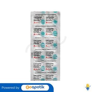 Jual CAPTOPRIL OGB DEXA MEDICA 12.5 MG STRIP 10 TABLET / HIPERTENSI ...