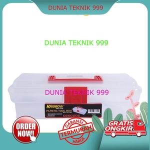 Jual Krisbow Tool Box Kotak Perkakas Plastik 30.5X15X10Cm - Merah ...