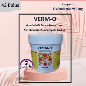 Jual Verm O Bolus Obat Cacing Untuk Sapi, Kerbau Dan Kuda 42 Bolus ...