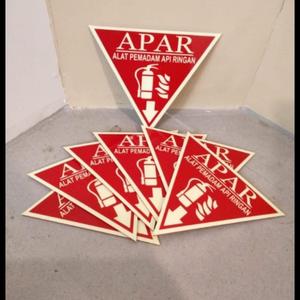 Jual PREMIUM AKRILIK SIGN SEGITIGA ALAT PEMADAM API APAR GLOW ...