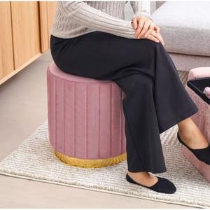 Jual Stool bulat roda / stool sofa / stool kaki besi / kursi meja rias ...