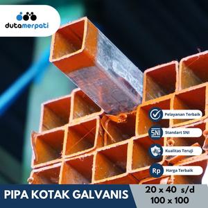 Jual Besi Kotak Hollow Galvanis Ukuran 40 x 80 inch tebal 0.5 - 1.5mm ...