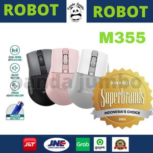 Jual ROBOT M355 MOUSE WIRELESS + BLUETOOTH MULTI DEVICE CONNECTION (PJ ...