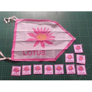 Jual TANDA REGU LOTUS PINK SET BENDERA PENGGALANG PUTRI PRAMUKA ...