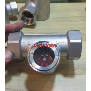 Jual Sight Glass Flow Indicator 1.1/2'' Inchi Stainless Steel 304 ...