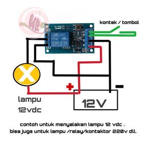Jual PRIMA LATCHING FLIP FLOP RELAY 12V ON OFF RELAY DENGAN SATU PUSH ...