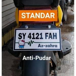 Jual -TERBARU- Plat Sepeda Listrik Kustom [Foto Kartun/Pribadi/Logo ...