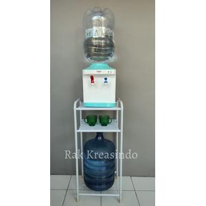 Jual Rak, Rak dispenser/galon air, Rak serbaguna, muat 2 galon - Putih ...